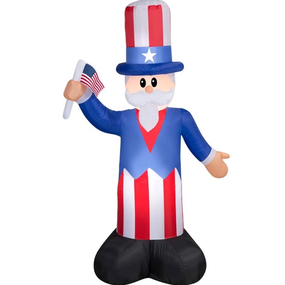 Gemmy | Party Supplies | Gemmy Lighted Patriotic Uncle Sam Inflatable 5 ...